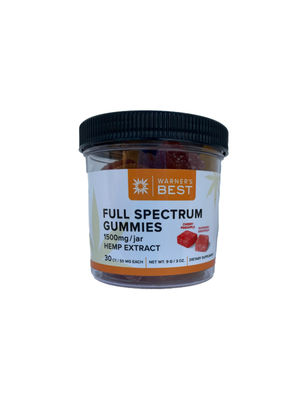 Full Spectrum CBD Gummies 1500mg | Warner's Best